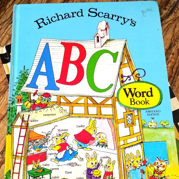 Other | Vintage Richard Scarry Abc Book 1971 Great Shape | Poshmark